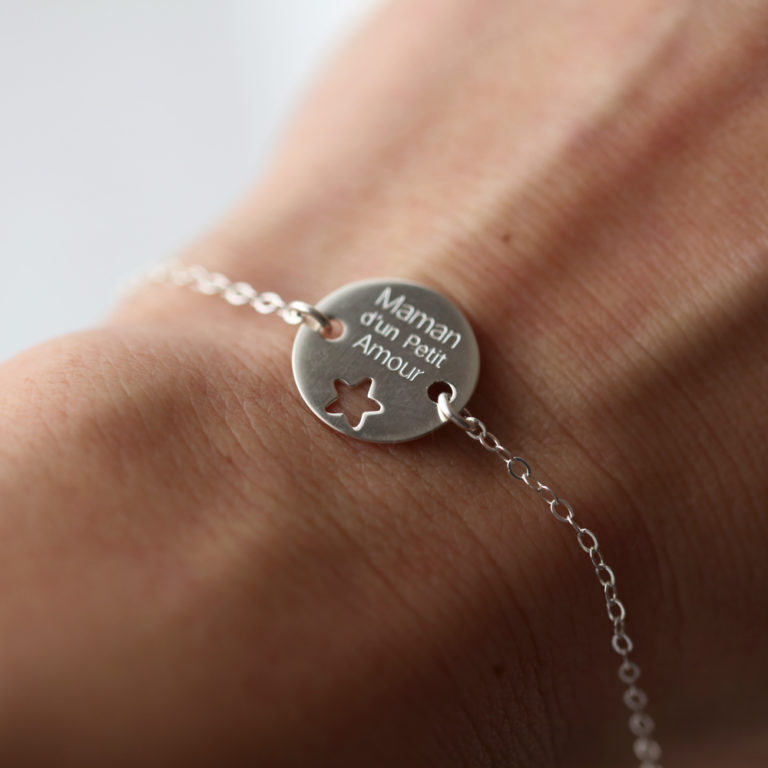 Duo de bracelets MAMAN BÉBÉ - à personnaliser - ARGENT 925 - Same Bijoux